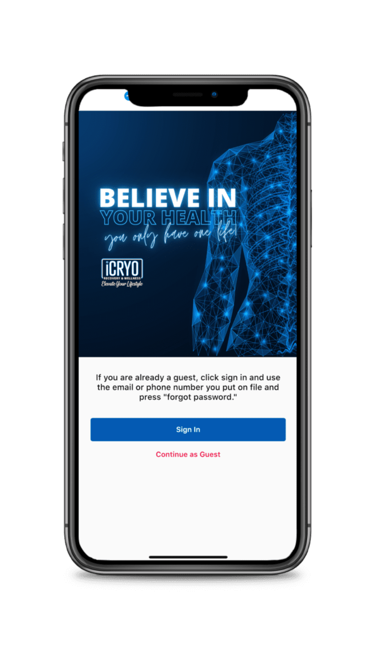 iCRYO App | Easy Booking & Rescheduling | Mobile