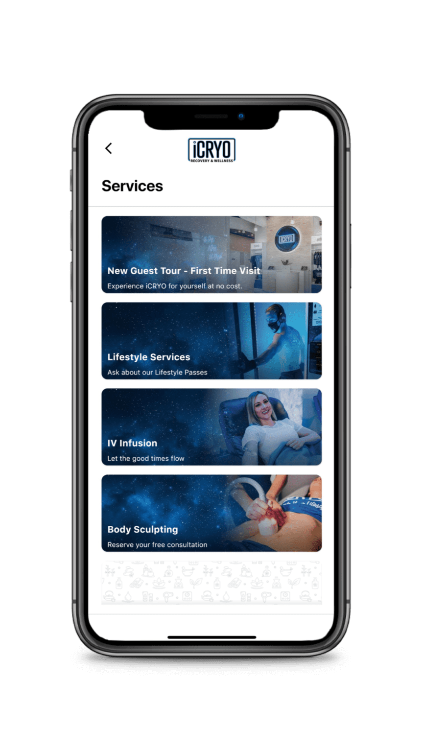 iCRYO App | Easy Booking & Rescheduling | Mobile