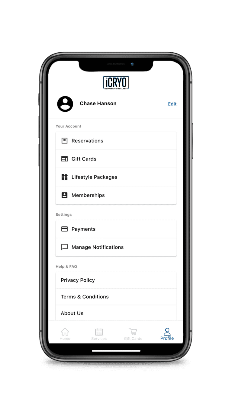 iCRYO App | Easy Booking & Rescheduling | Mobile